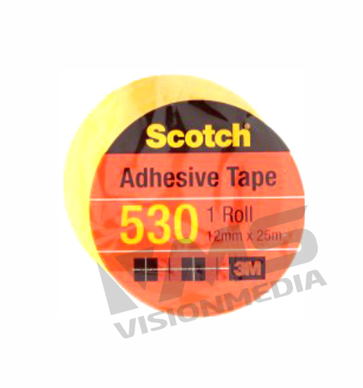 3M SCOTCH 530 TAPE 12MM X 25M (1″ CORE) (3M-530/1225) – Vision Media