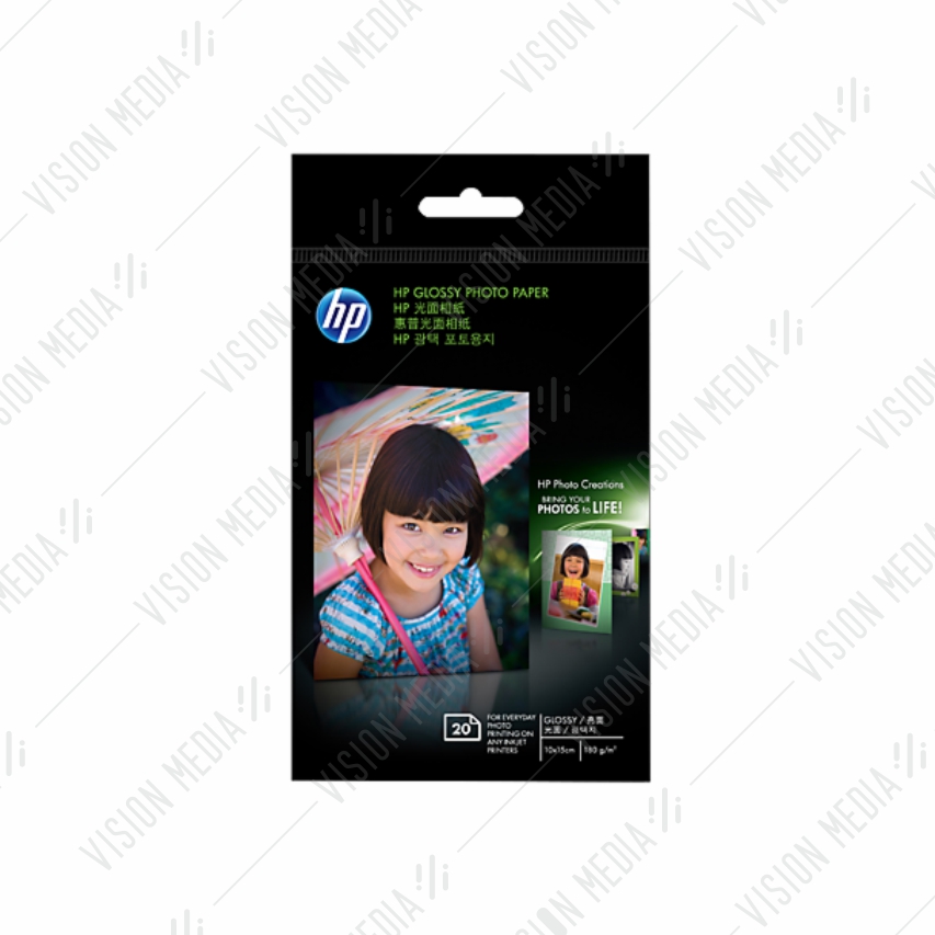 HP GLOSSY PHOTO PAPER 10 X 15CM (20 SHEETS)(9RR53A) – Vision Media
