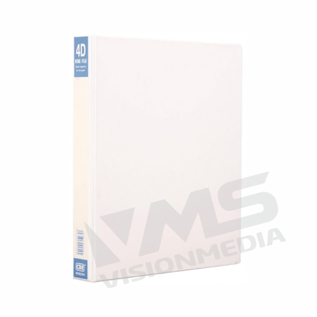 CBE 25MM 4D RING FILE WITH TRANSPARENCY COVER (4D6254) – Vision Media