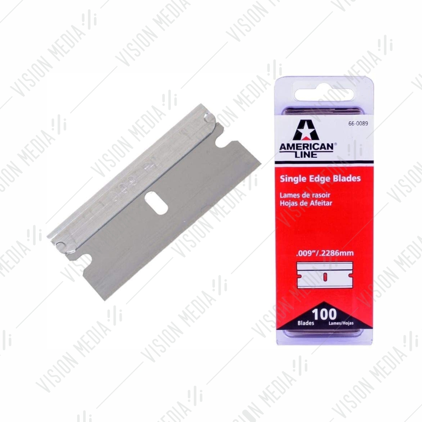 AMERICAN LINE SINGLE EDGE RAZOR BLADE (100 PCS)(66-0448) – Vision Media
