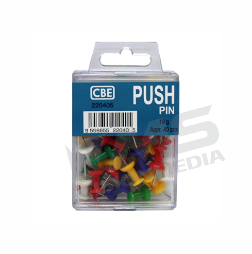 PUSH PIN (ASSORTED COLOR, 40PCS/BOX) – Vision Media