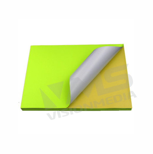LABEL STICKER A4 SIZE (YELLOW) (100SHT/PACK) – Vision Media