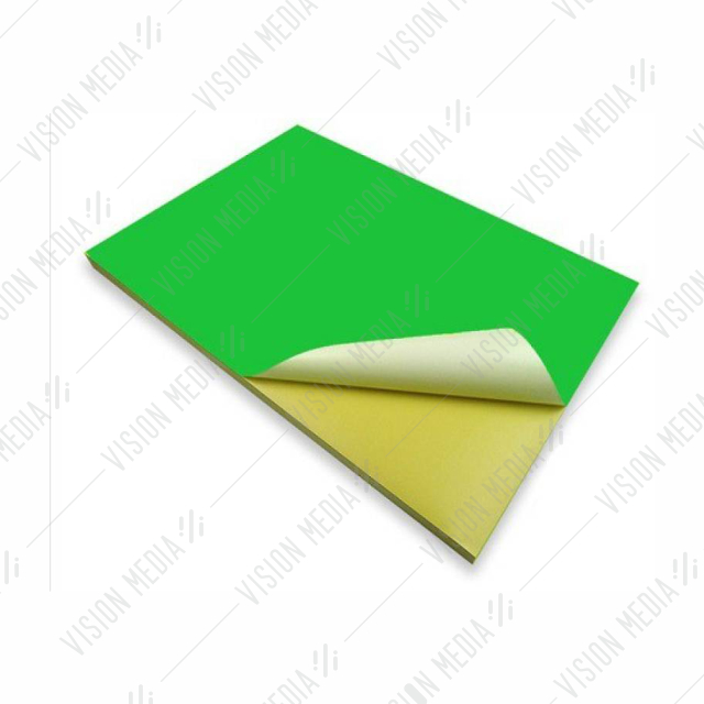 LABEL STICKER A4 SIZE (GREEN) (100SHT/PACK) – Vision Media