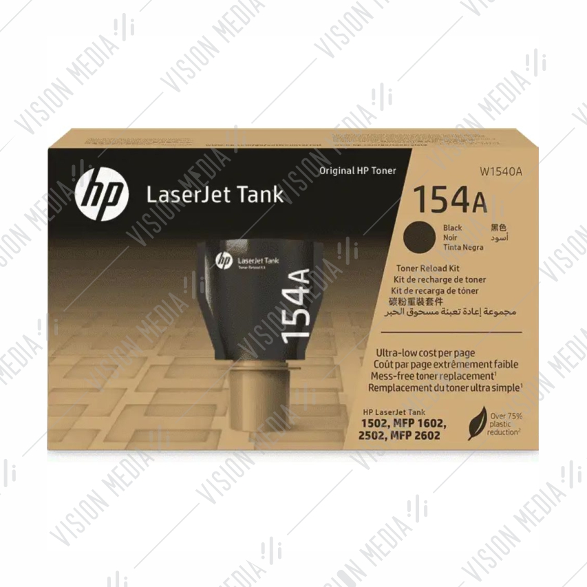 HP 154A BLACK LASERJET TANK TONER RELOAD KIT (W1540A) – Vision Media