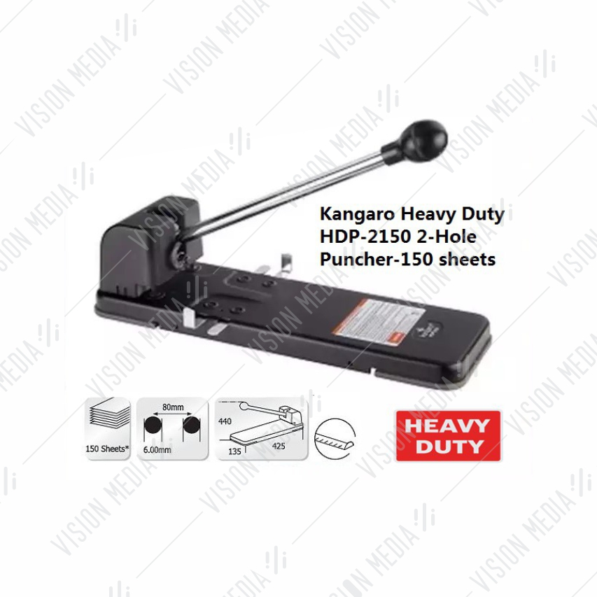 KANGARO HEAVY DUTY PUNCHER (2 HOLE) (HDP-2150) – Vision Media