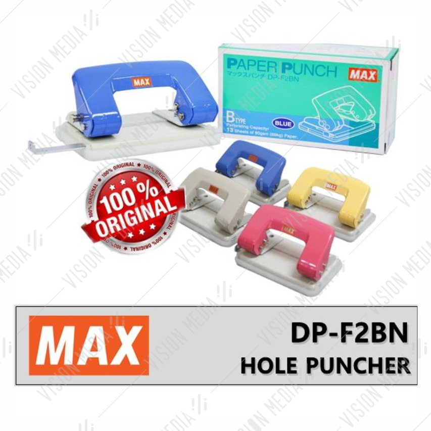 MAX 2 HOLES PAPER PUNCHER (DP-F2BN2) – Vision Media