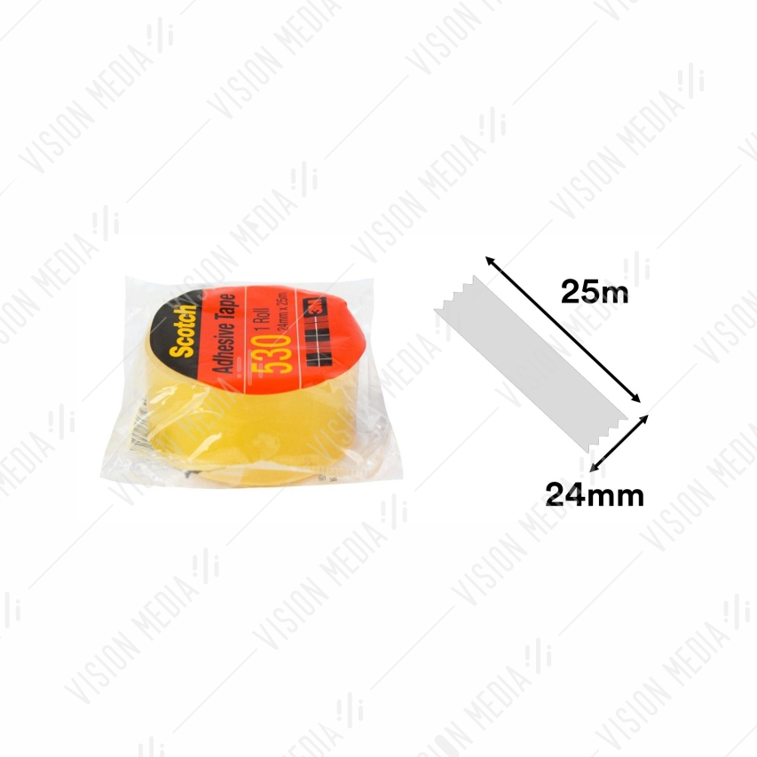 3M SCOTCH 530 TAPE 24MM X 25M (3M-530/2425) – Vision Media