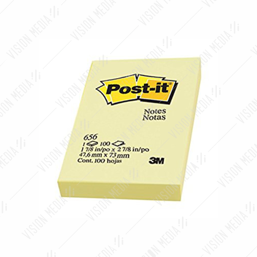 3M POST-IT NOTES 656, 2″X3″, 100 SHTS PER PACK – Vision Media